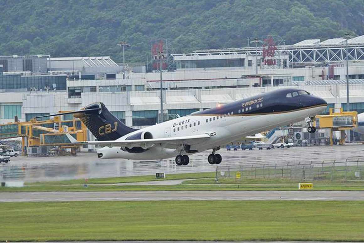 ARJ21 executivo, jato CBJ aparece em Zhuhai - Airway