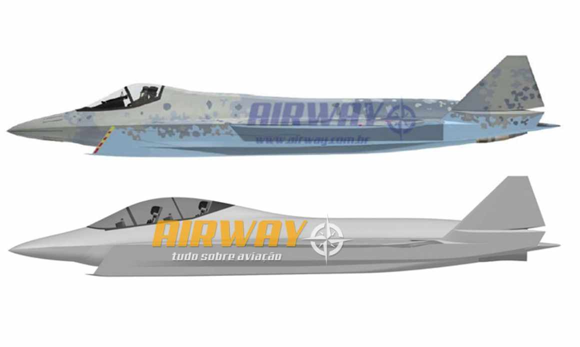 Imagens oficiais em primeira mão: como será o caça Sukhoi Su-75 de dois ...