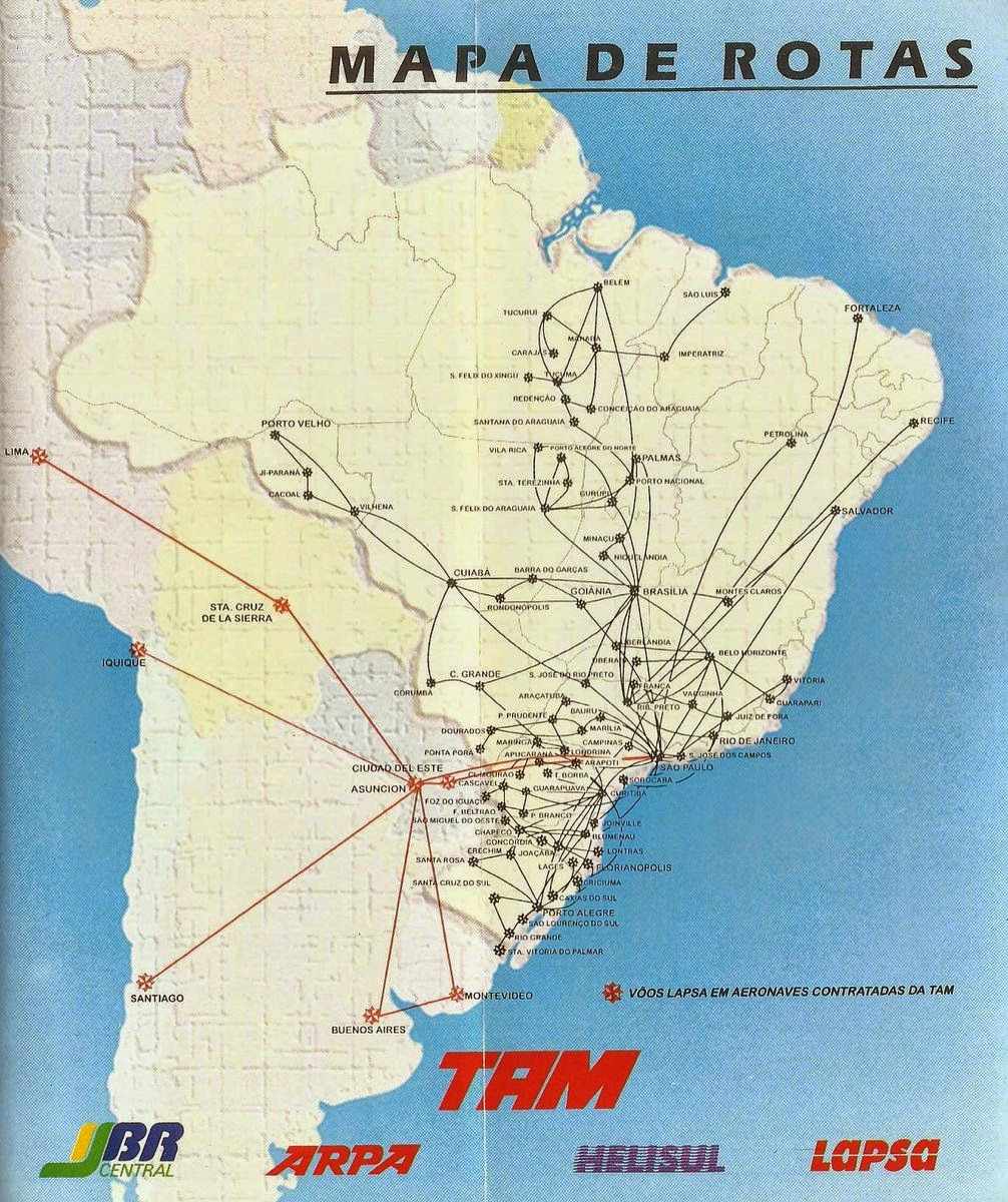 TAM: de empresa caipira à companhia aérea internacional - parte 2 - Airway