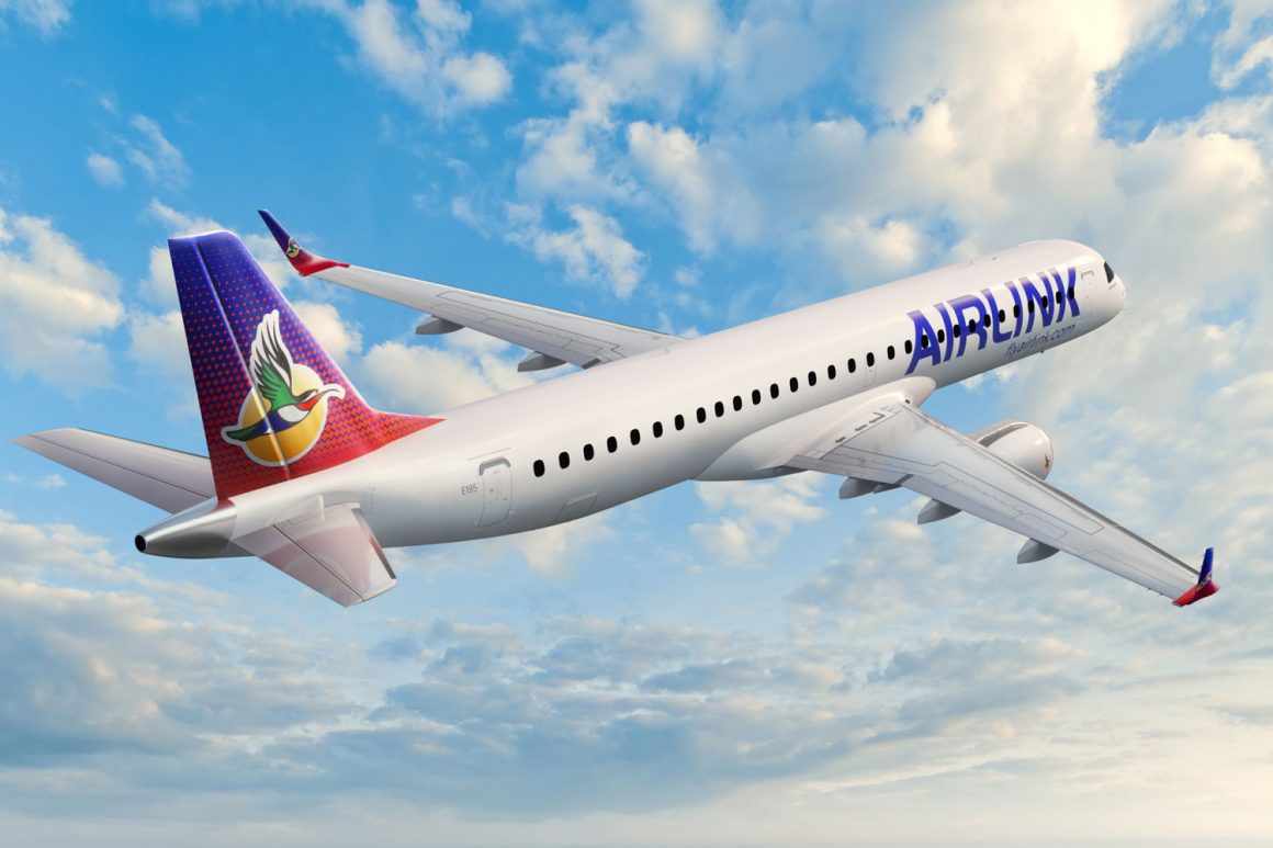 Companhia aérea sul-africana AirLink apresenta pintura especial em ...