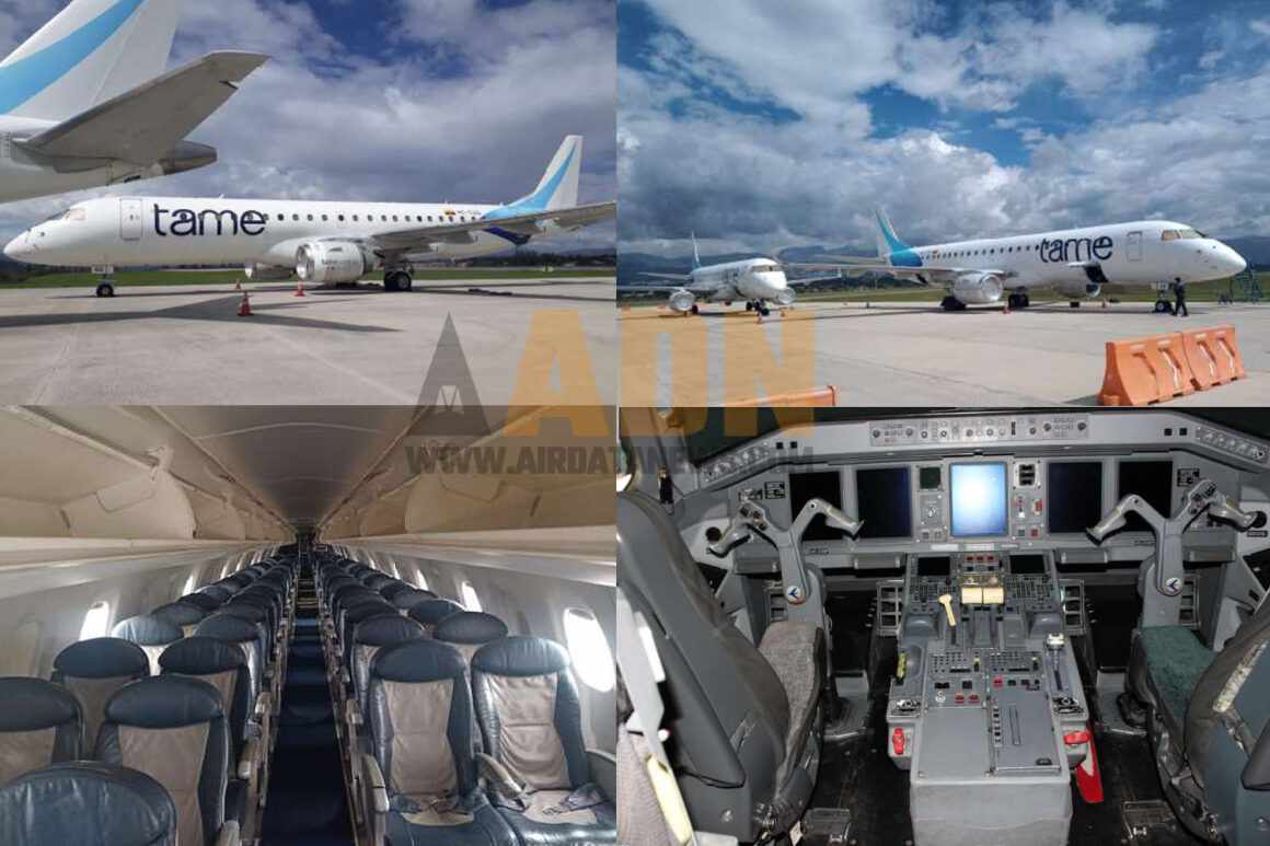 Dois Embraer E190 de ex-companhia aérea do Equador serão leiloados em ...